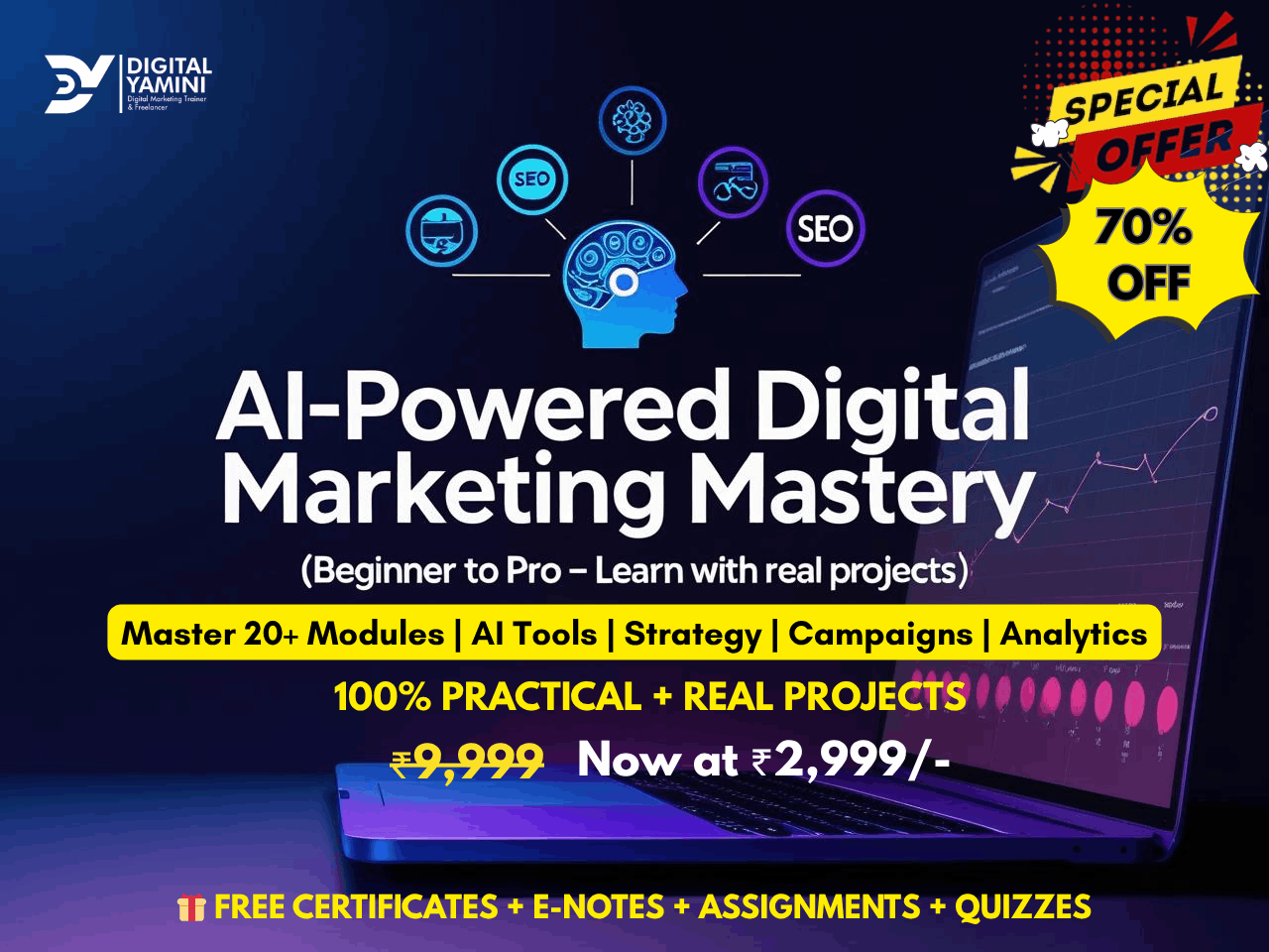 AI Powered Digital Marketing Mastery Courses | Digital Yamini